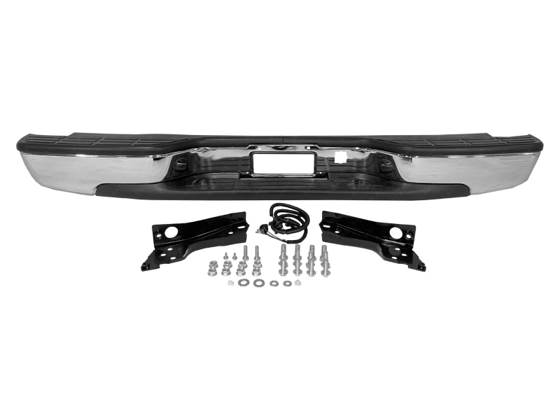 New Rear Steel Bumper Assembly For Your 1999-2007 Chevrolet, GMC Sierr