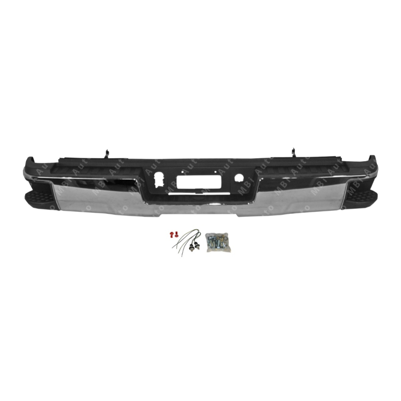 NEW Chrome Steel Rear Bumper Assembly for 2015-2019 Silverado & Sierra ...