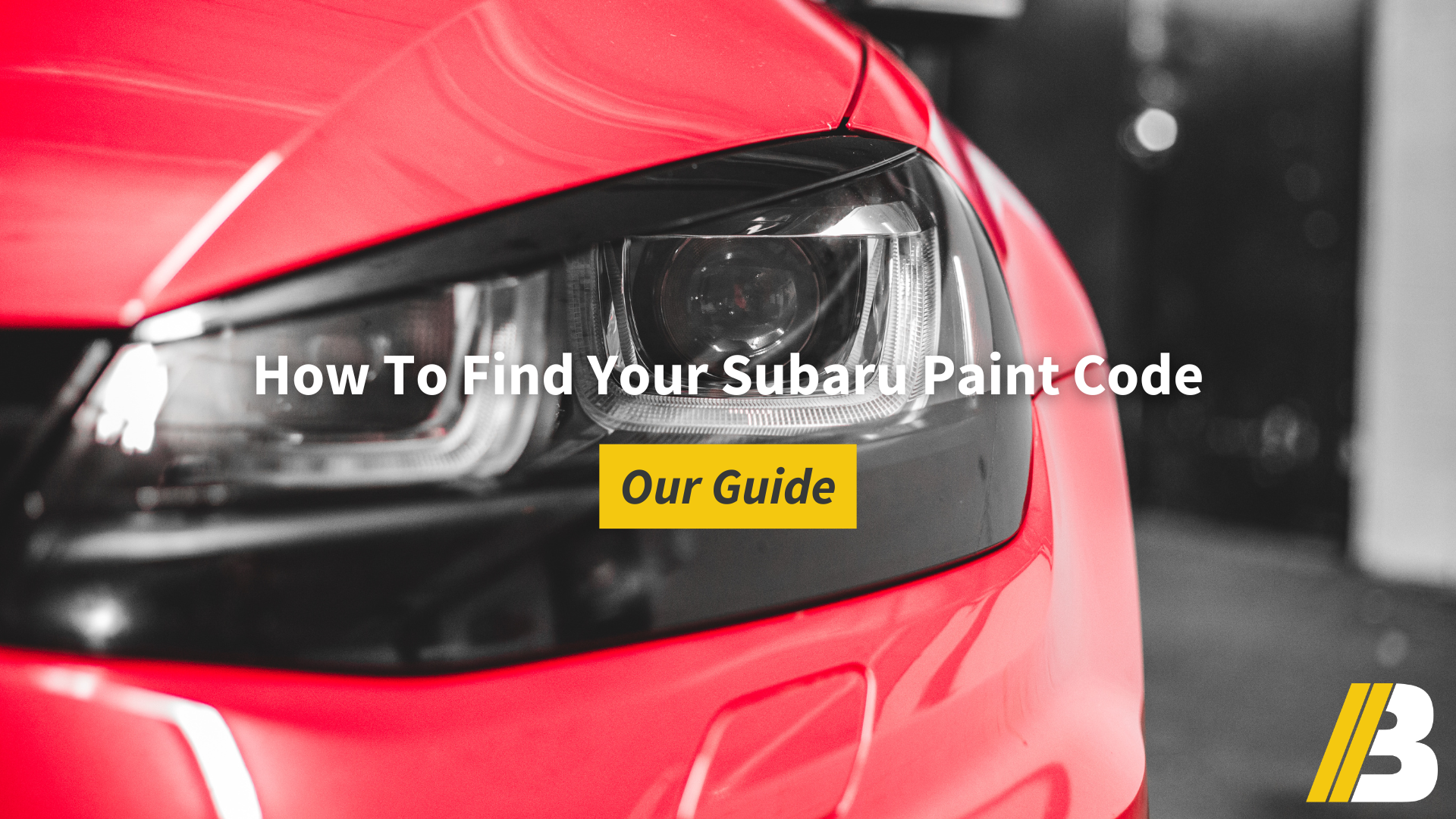How To Find Your Subaru Paint Code