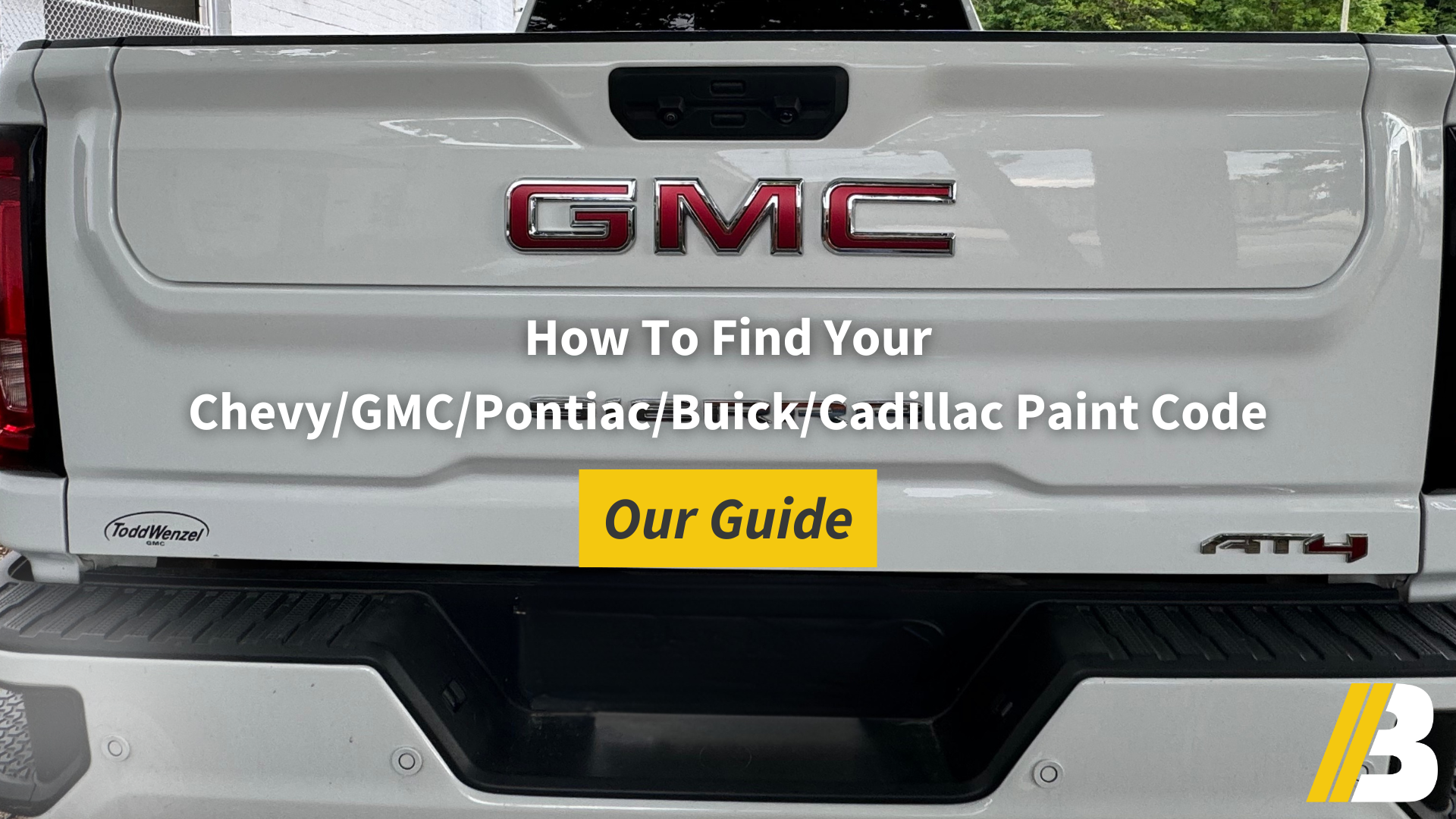 How To Find Your Chevy/GMC/Pontiac/Buick/Cadillac Paint Code