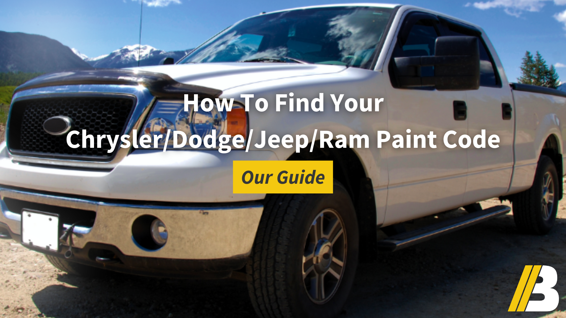 How To Find Your Chrysler/Dodge/Jeep/Ram Paint Code